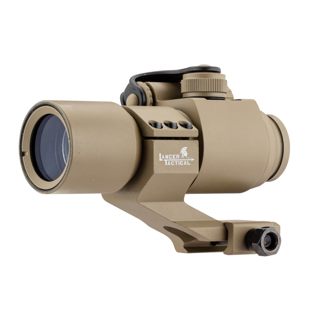 LANCER TACTICAL ÓPTICA RED DOT ROJO Y VERDE. MONTURA CANTILEVER. - SumTac